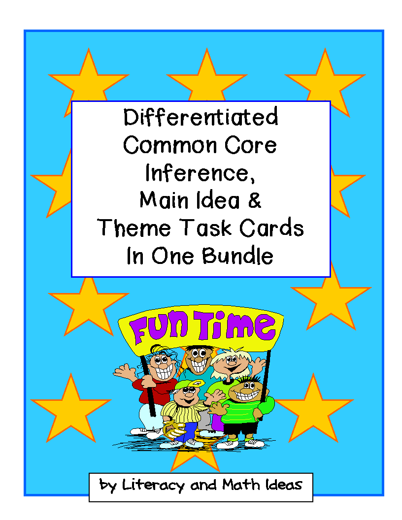 Simply Centers: Differentiated Common Core Inference, Main Idea, and ...