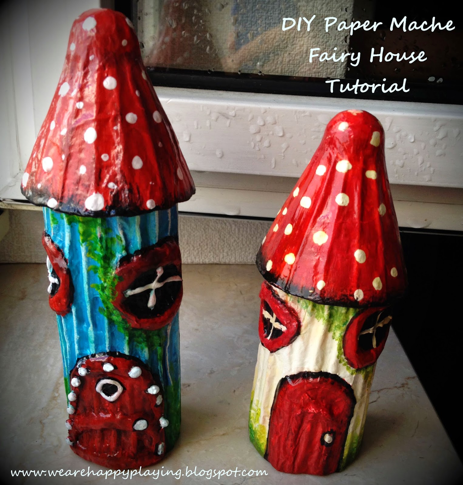 We Are Happy Playing DIY Paper Mache Fairy House Tutorial we-are-happy-playing-diy-paper-mache-fairy-house-tutorial