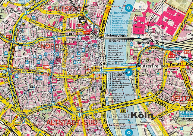 My Favorite Views: Germany - Koln, Map of the City