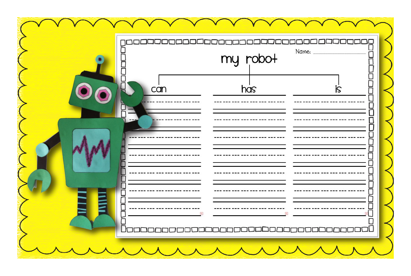 Fall Into First: My Robot Literacy Packet