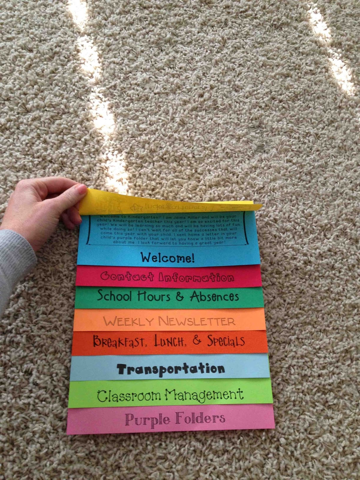 A Spoonful of Learning: Back to School! Parent Handbook Flip Book!