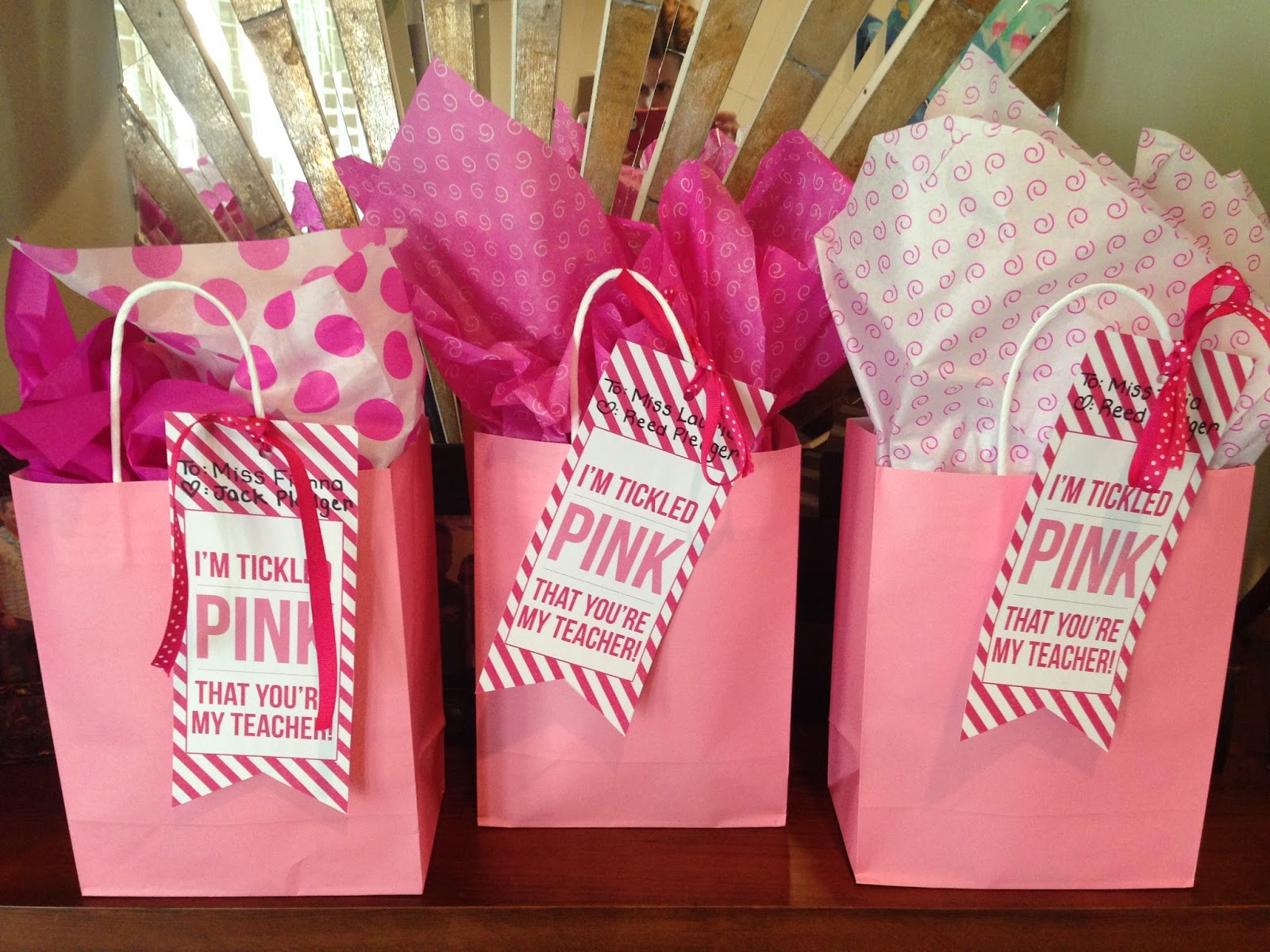 Teacher Gift: I'm Tickled Pink that You're My Teacher | TheHappyTeacher