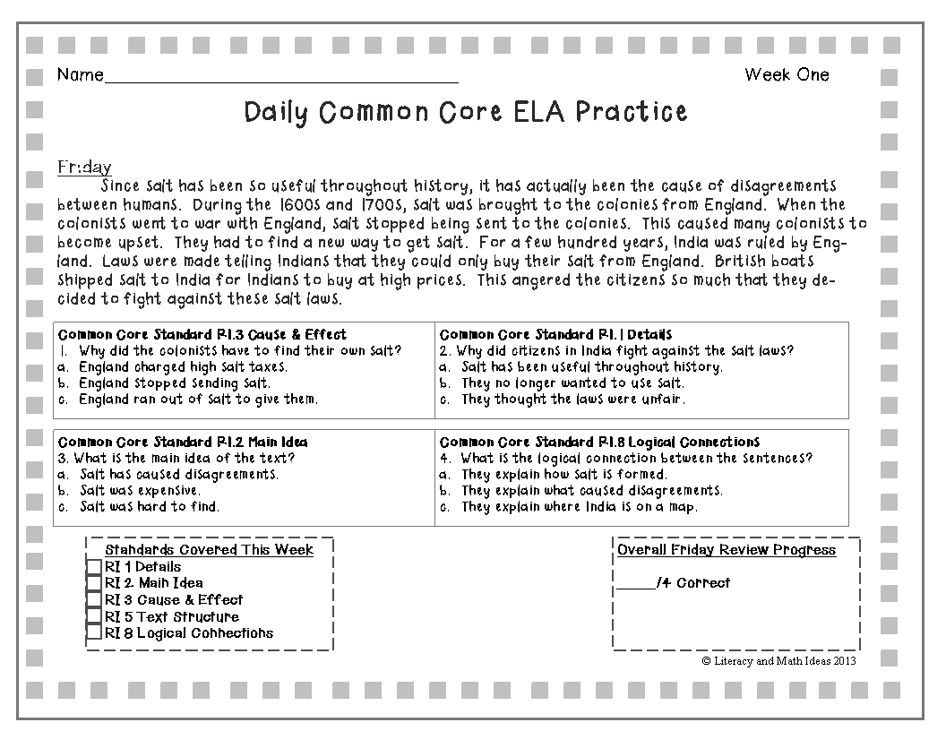 Simply Centers: Quick, Common Core Reading Practice in Just 5 Minutes a Day