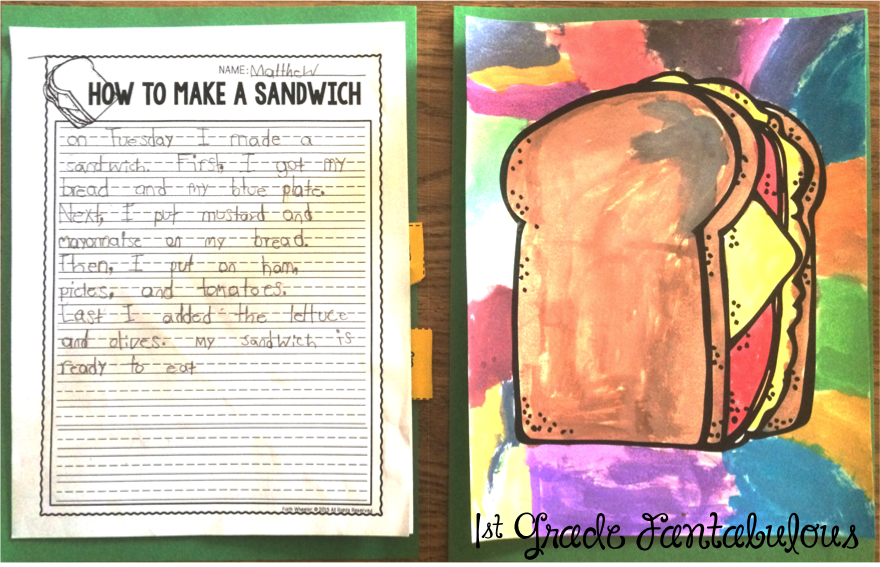 1st Grade Fantabulous: How to Make a Sandwich