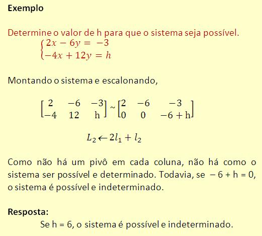 Álgebra linear - Área 1: Sistema possível Álgebra linear - Área 1: Sistema possível