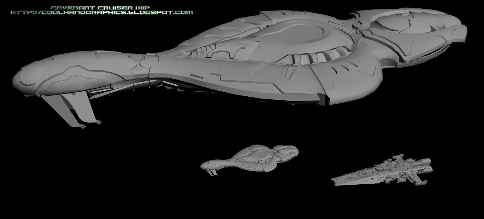 Coolhand Big Spaceships 003 Covenant CCS Battle Cruiser Part 1 coolhand-big-spaceships-003-covenant-ccs-battle-cruiser-part-1