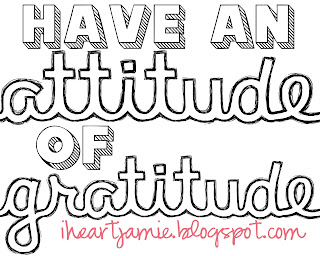 iHeart: Printable: Motivational Series: Attitude of Gratitude