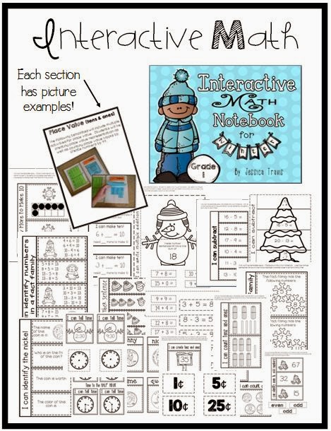 Interactive Math Notebook for Winter!