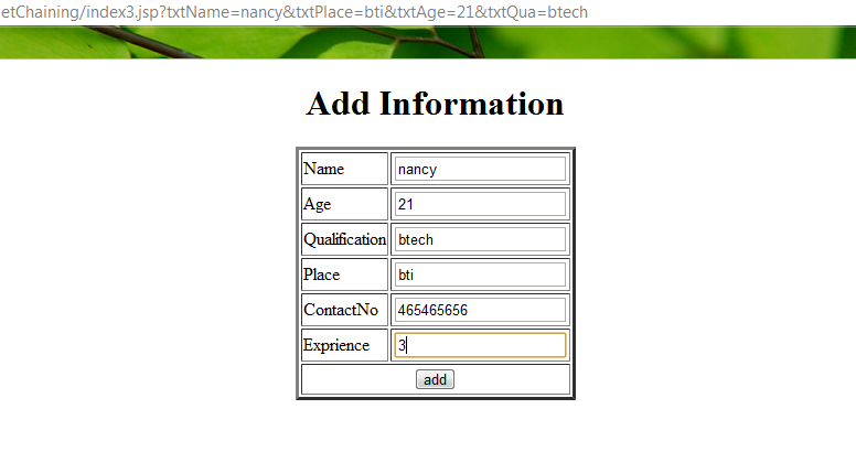 Servlets: Servlet Chaining Demos