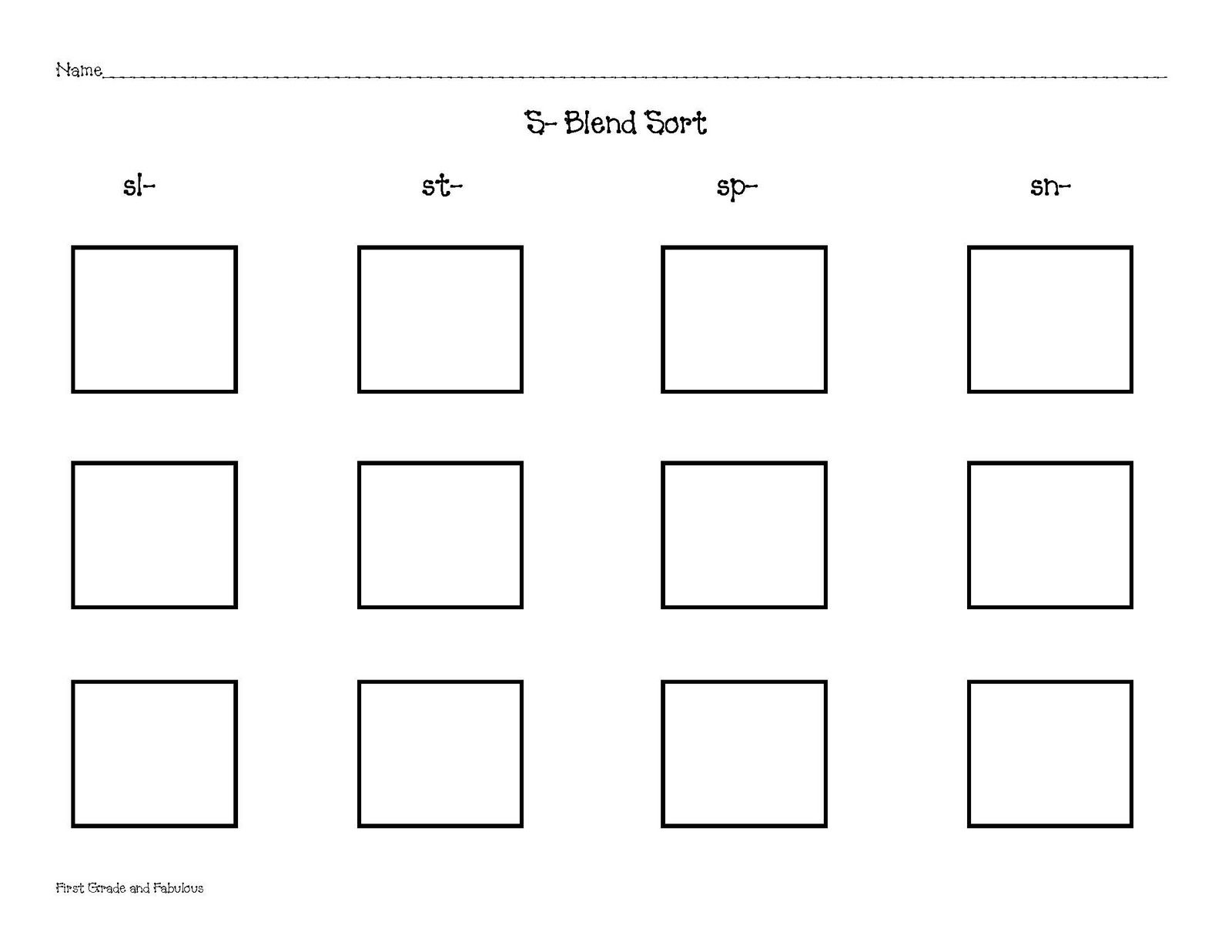 Another S-Blend Freebie - Classroom Freebies