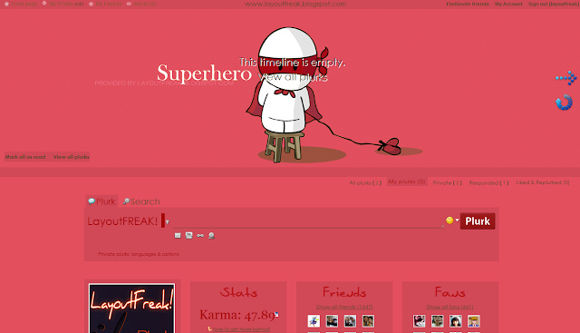LayoutFREAK!: Superhero (Pink) Layout