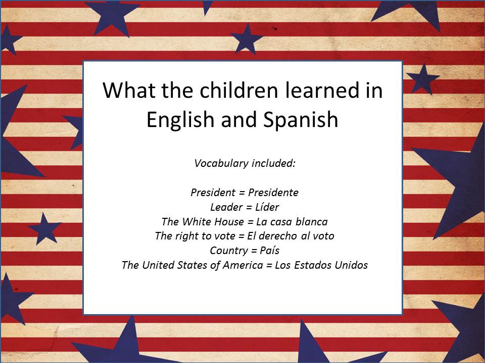 Talking about the election - Pine Village Spanish Immersion