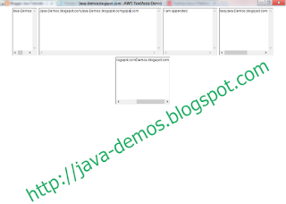 Using AWT TextArea in Java - Methods and Constructors — Java Demos