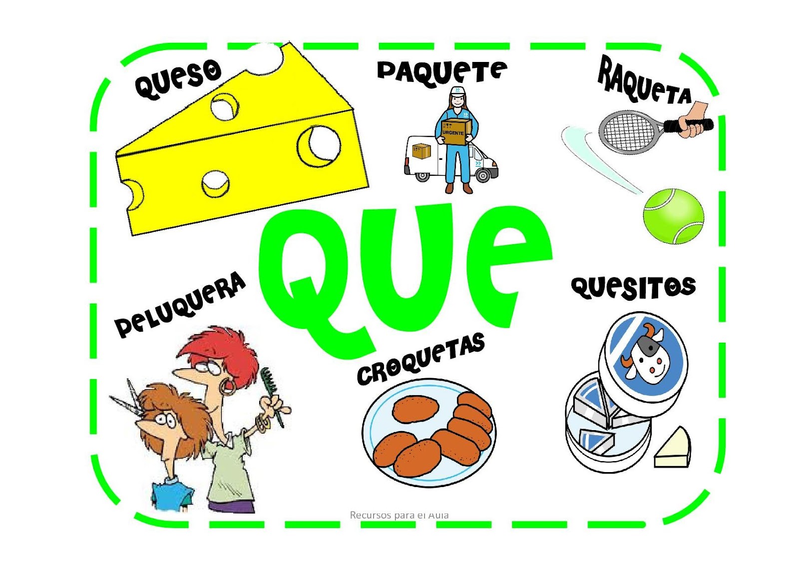 Cosicas para el cole: Palabras con ca, co, cu, que, qui Cosicas para el cole: Palabras con ca, co, cu, que, qui