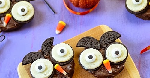My Owl Barn: Chocolate-Apple Halloween Owls