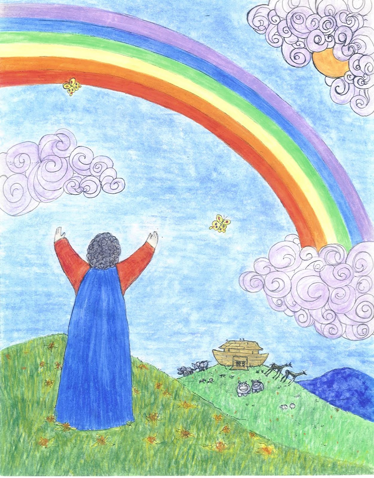 Heaven Hugs: Old Man Noah's Floating Zoo