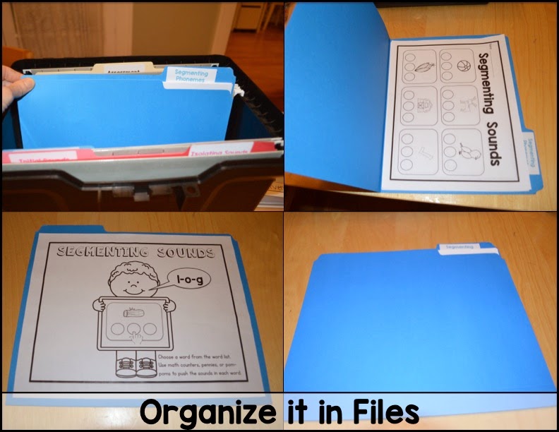 Phonemic Awareness RTI Printables - Sarah's Teaching Snippets