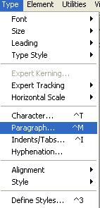 Tutorial and Techniques of Photoshop and PageMaker: Formatting Paragraph in PageMaker