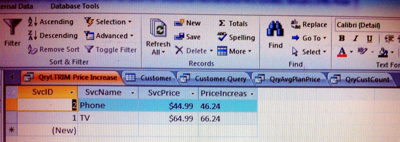 PCRepairNorthShore: SQL - Calculated Fields and Functions