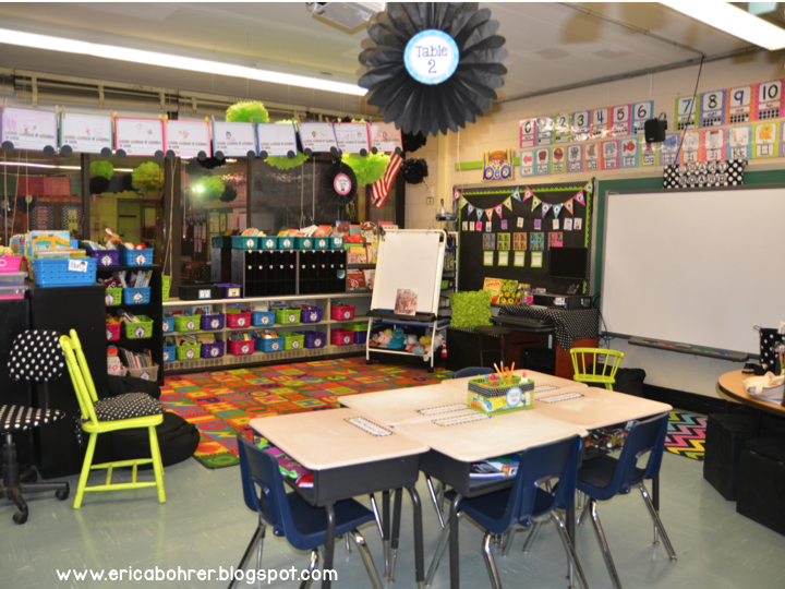 Black & White Polka Dot Plus Brights Classroom Reveal