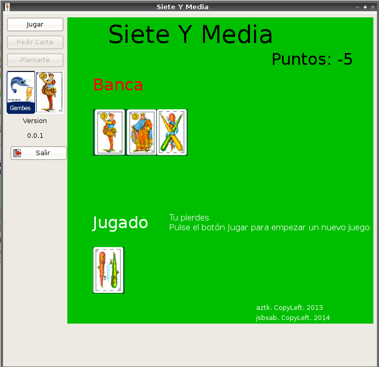 Gambas Mis Programas y el Softwarelibre: Código fuente del Juego: Siete ... Gambas Mis Programas y el Softwarelibre: Código fuente del Juego: Siete ...