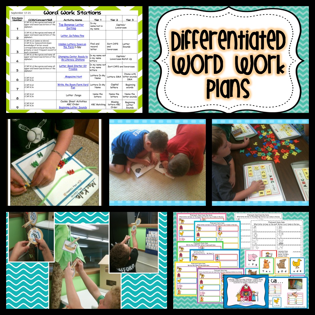 Differentiated Word Work Plan . . . and so it begins. - Differentiated ...