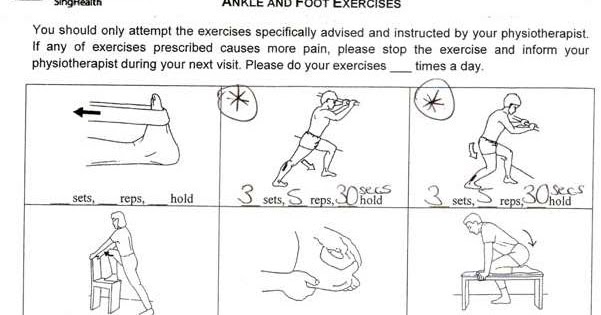 EXCLUSIVE PHYSIOTHERAPY GUIDE FOR PHYSIOTHERAPISTS: Exercise for Ankle and Foot/Exercise for ...