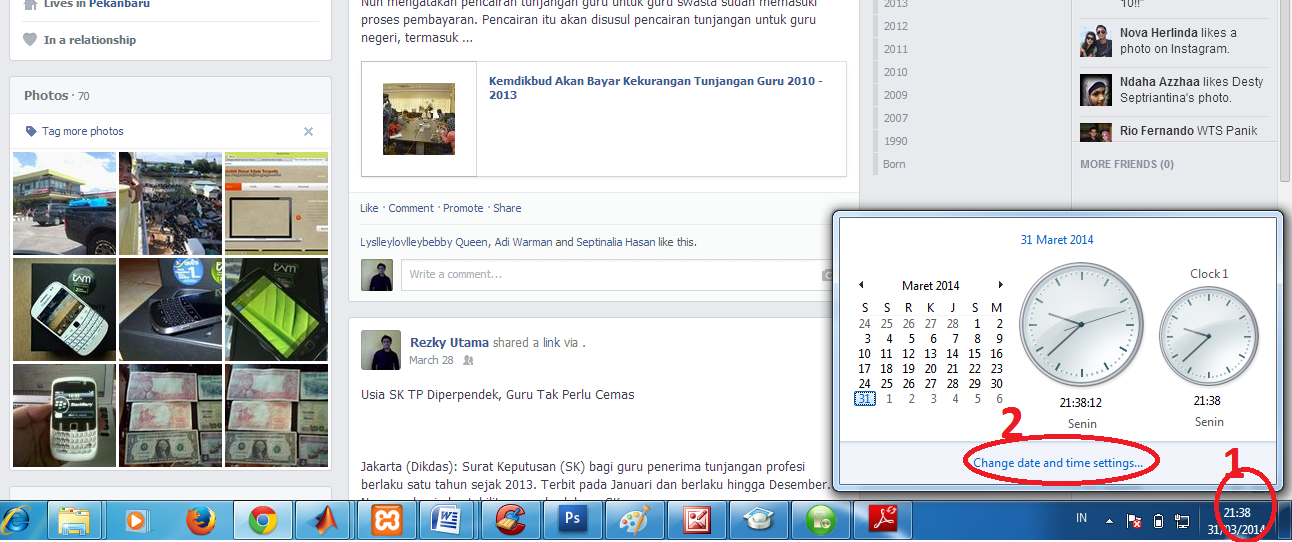 Cara Setting Jam dan Tanggal di Windows 7 | Informasi Sertifikasi Guru 2013 Cara Setting Jam dan Tanggal di Windows 7 | Informasi Sertifikasi Guru 2013
