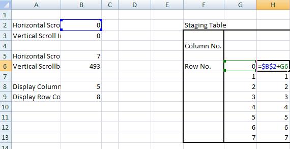 MS Excel-VBA PaceSetter: Create a scrolling table in excel. no VBA MS Excel-VBA PaceSetter: Create a scrolling table in excel. no VBA