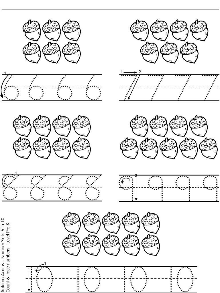 NUMEROS DEL 6 AL 10 - Imagui