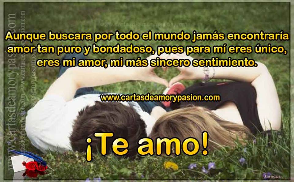 Te amo así como eres - Cartas de amor y pasión