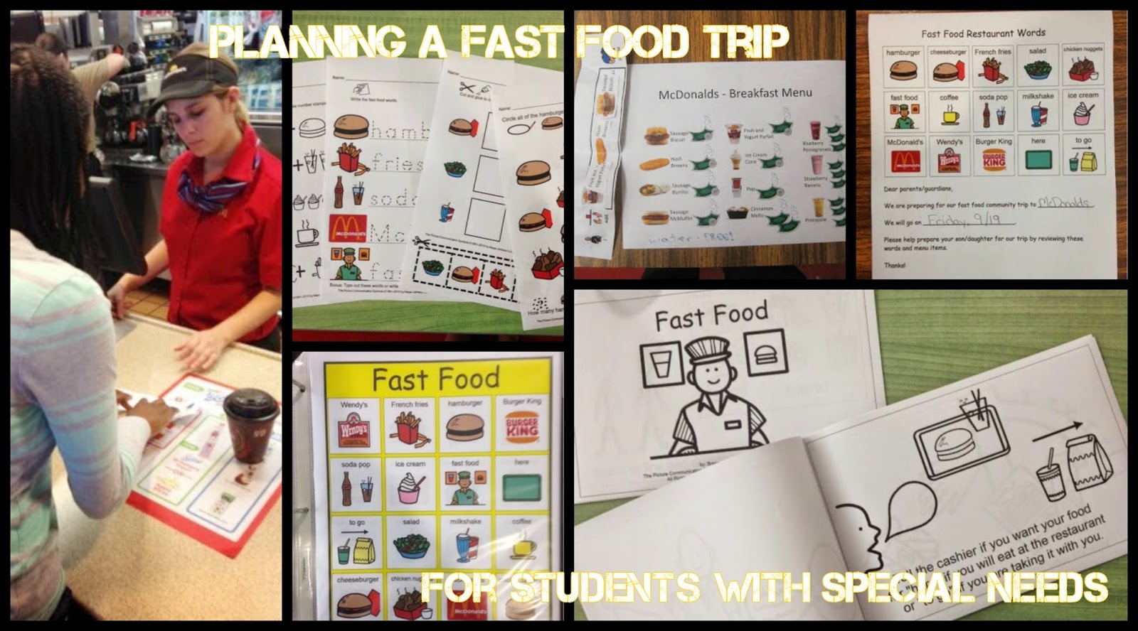 Our Fast Food Community Trip to McDonalds - Breezy Special Ed