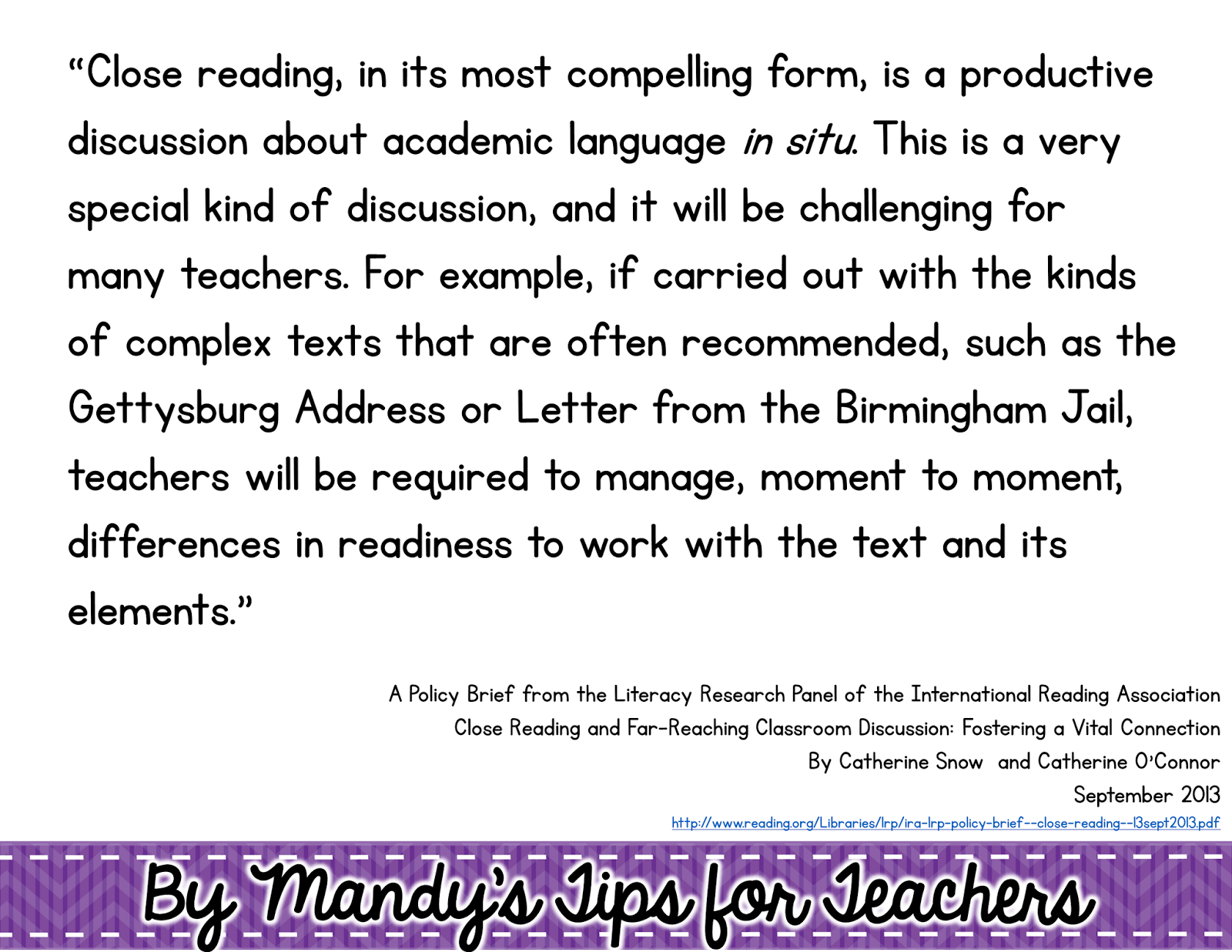 Close Reading: What Does the Research Say? (PART 1) - Mandy's Tips for ...