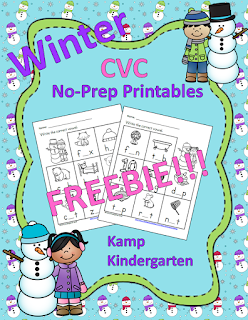 The Best of Teacher Entrepreneurs III: Winter CVC No-Prep Printables ...
