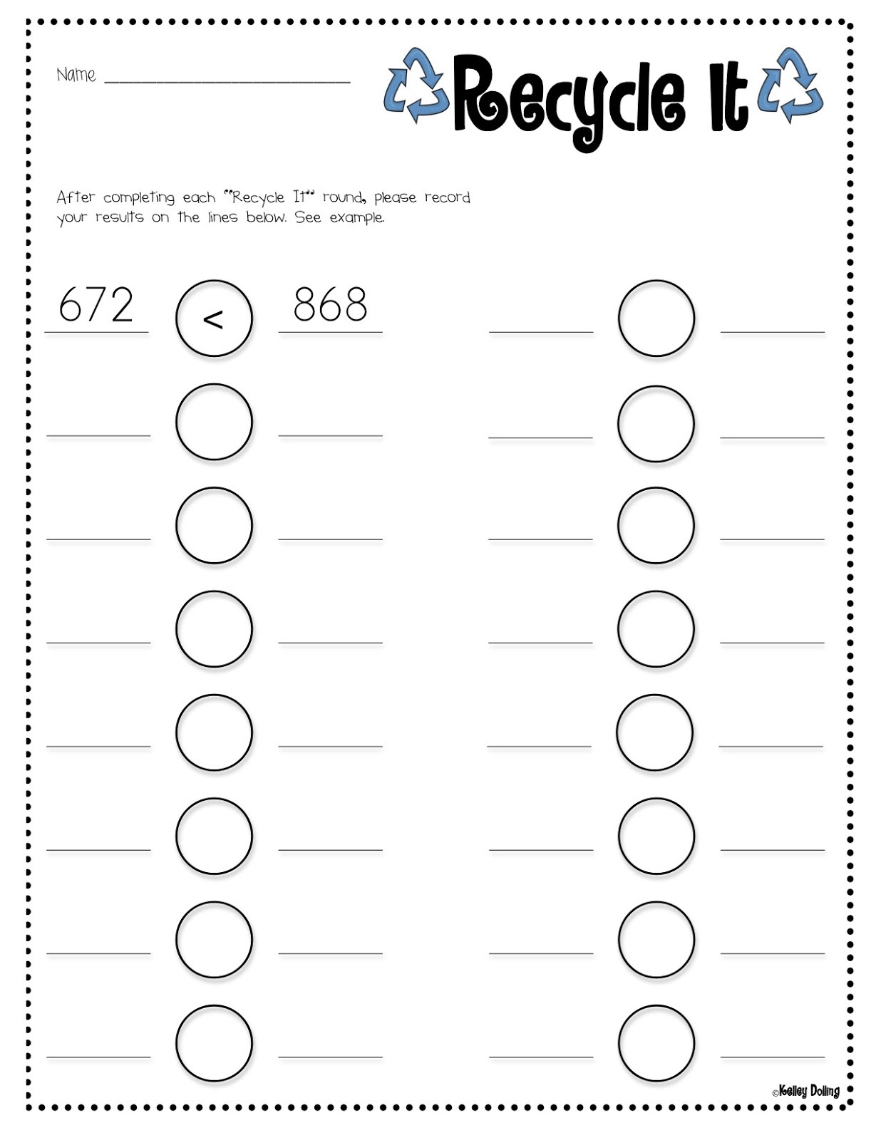 RECYCLE IT FREEBIE + EARTH DAY PACK - Teacher Idea Factory