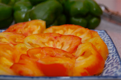 Four Green Acres: Ruby Gold tomato sorbet: Sweet!