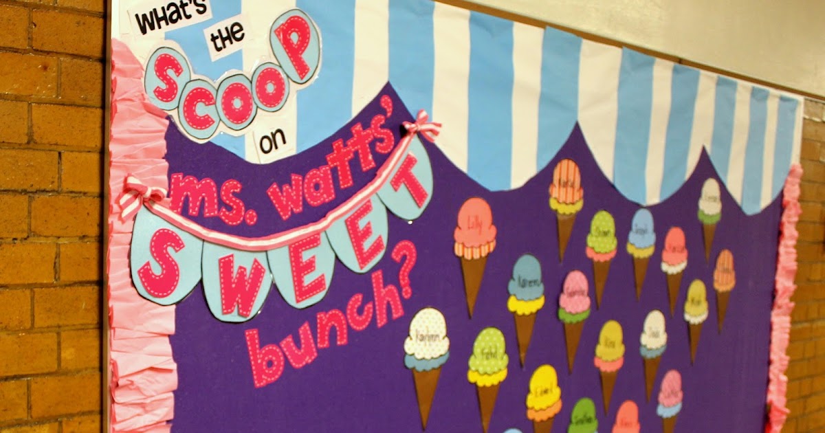 Miss Lovie: Ice Cream Bulletin Board and Ruffle Border Tutorial