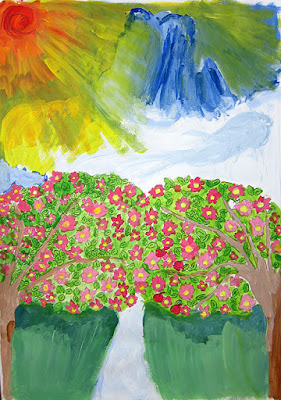 Mr. Bob's Middle & High School Art Room: Landscape painting Grade 8