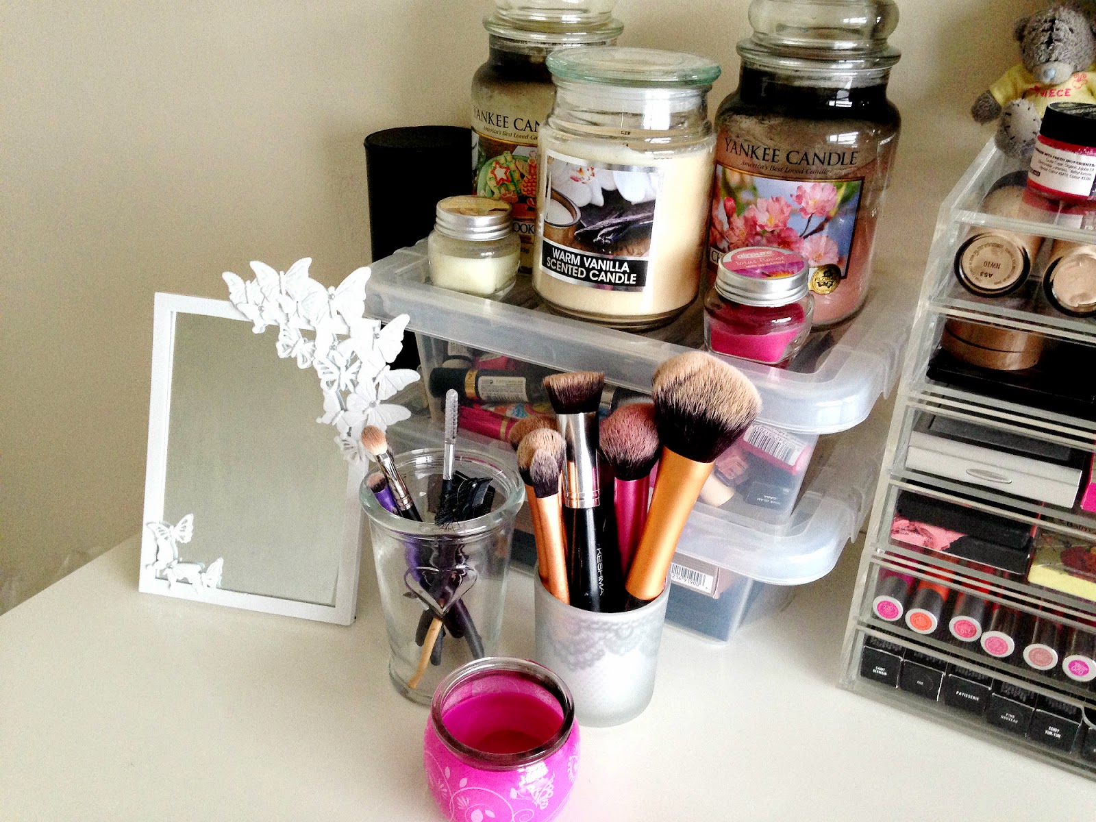 My Makeup Table And Storage Setup Beauty Division my-makeup-table-and-storage-setup-beauty-division