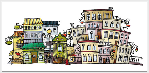 Edificios caricatura - Imagui