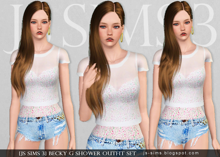[JS SIMS 3&4] Becky G Shower Outfit Set－JS SIMS｜痞客邦