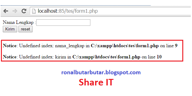 Menghilangkan Notice Undefined Index - speclasopa Menghilangkan Notice Undefined Index - speclasopa