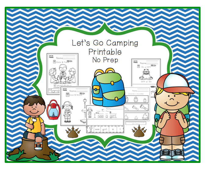 Let S Go Camping Printable Word Searches - Word Search Maker