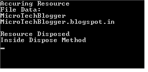 Micro Tech blog: Implementing IDisposable Interface in c#