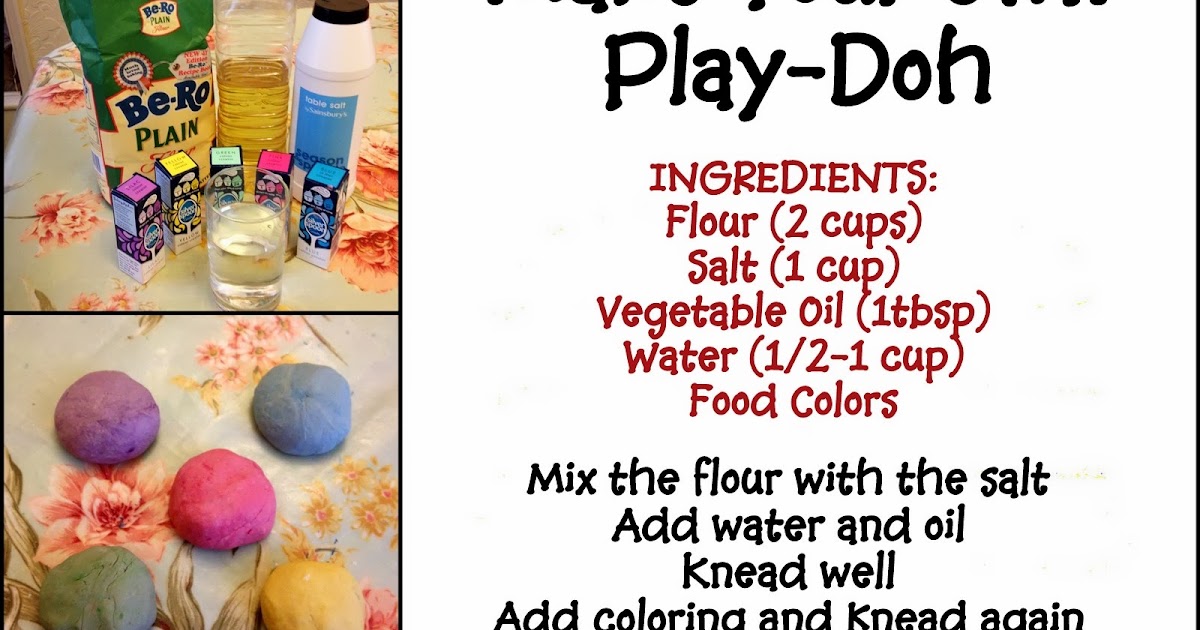 Karima's Crafts: Make your own Play-Doh Recipe
