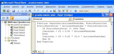 MS Excel Gratis: Como hacer una función definida por el usuario