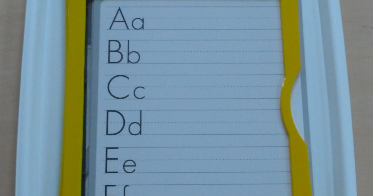 Family FECS: Montessori Activity: Tracing Letters with Dry Erase ...