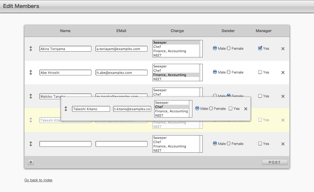 【Django】DynamicにFormsetを生成するJavaScriptのライブラリを作ったよ【Mootools】 - Web屋さんのアレ