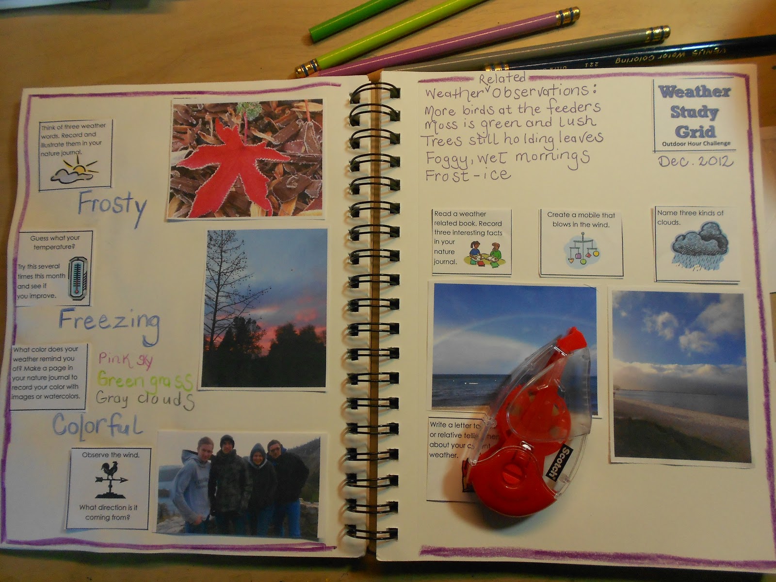 Weather Grid Nature Study - New Nature Journal Idea - Homeschool Nature ...