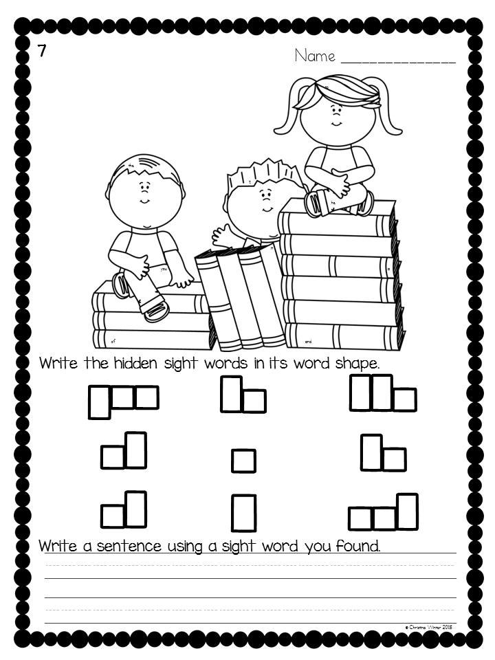 Hidden Sight Words and a Freebie! - Lead in Literacy - Resources For ...
